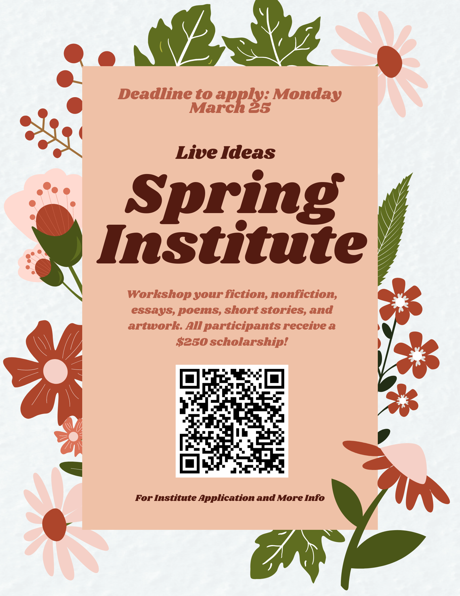 Live Ideas Spring 2024 Institute